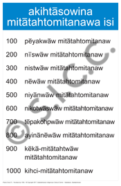 Numbers by Hundreds (Plains Cree Y) – SICC Online Retail Store